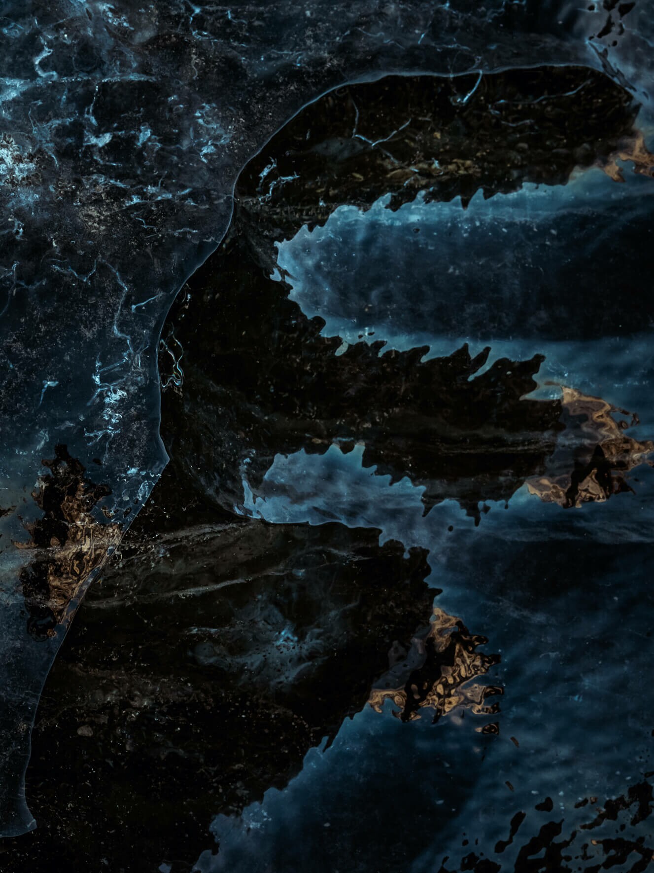 Dark Ice, Golden Reflections - Iceland | Fine Art Photography Series ...