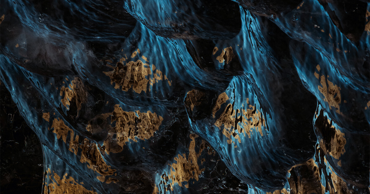 Dark Ice, Golden Reflections - Iceland